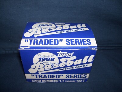 1988 Topps Traded Baseball Card Set All 132 Cards 100% Complete | eBay