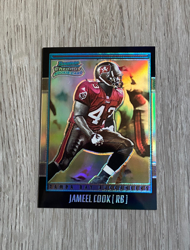 2001 NFL Bowman Chrome 'Refractor' | Jameel Cook RC | #124 | 0691/1999 ...