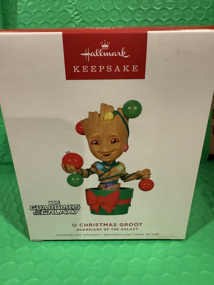 Hallmark 2024 O Christmas Groot Marvel Guardians of the Galaxy Ornament ...