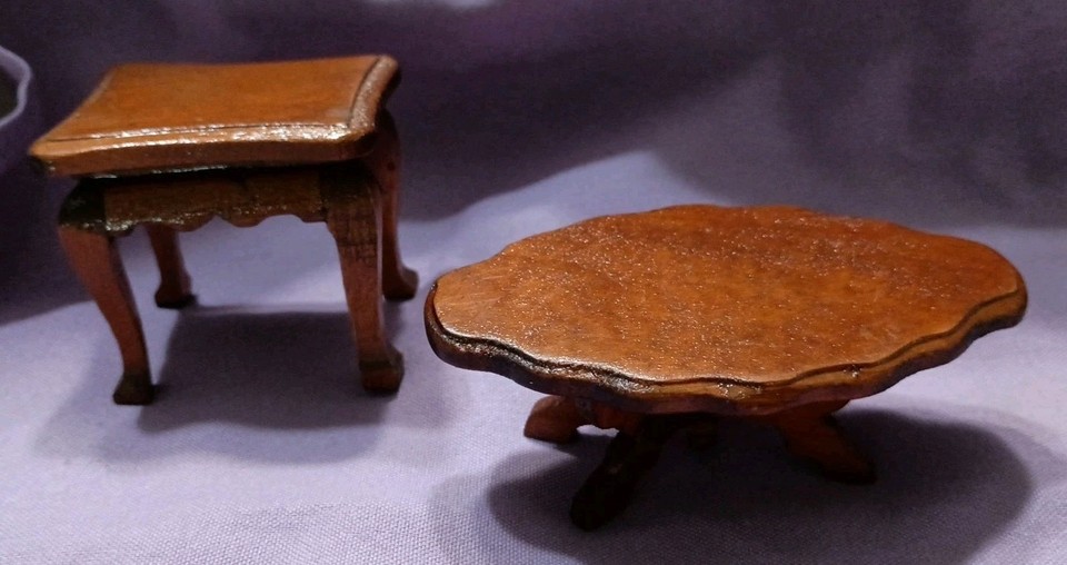 Three Hands Corp Fabric & Wood Living Room Doll House Furniture 5 pc ...