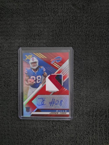 2022 Panini XR -Rookie Swatch Autographs James Cook #RSA-JC Red /75(AU ...