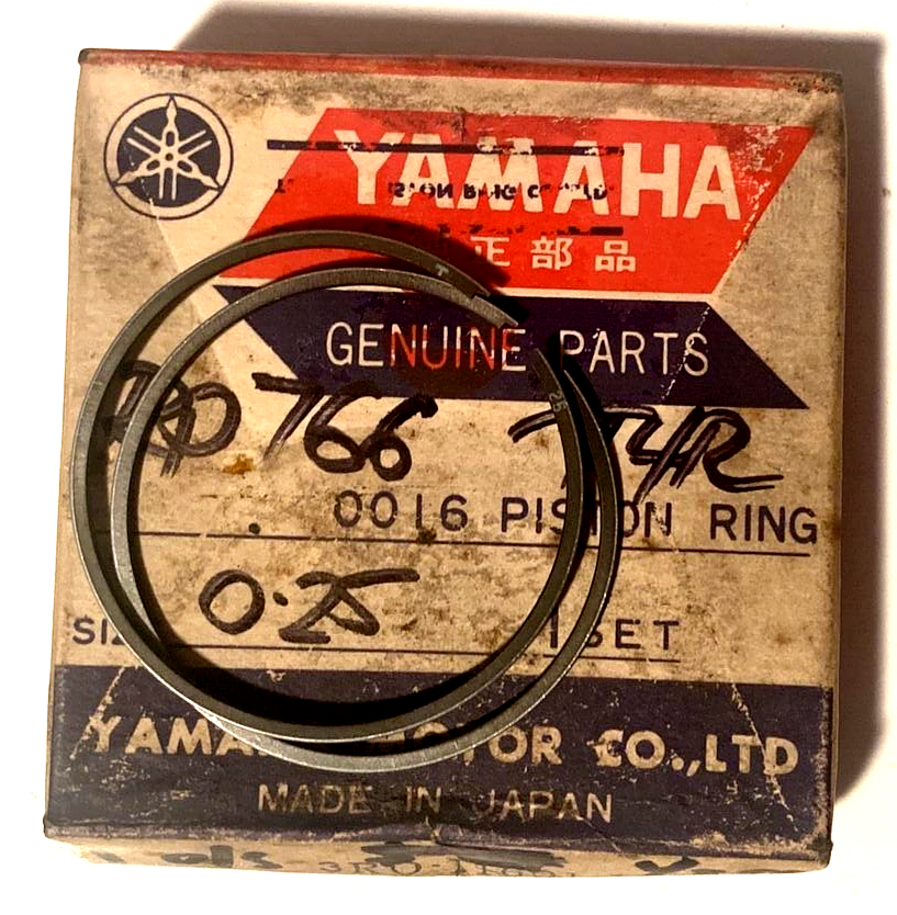 1980-1983 YZ50 PISTON RINGS,(0.25) 1st OS, 3R0-11601-10,Genuine Yamaha ...
