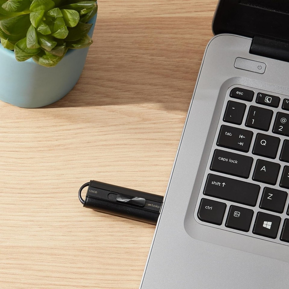 Amazon Basics 128 GB Ultra Fast USB 3.1 High Capacity Flash Drive for ...