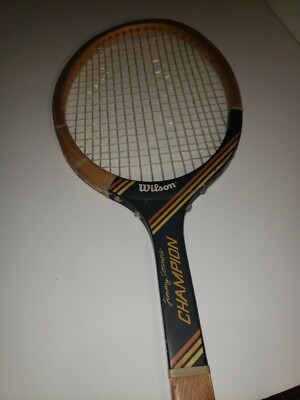 Vintage Jimmy Connors CHAMPION Wilson Tennis Racquet Wooden Racket 4 1/ ...