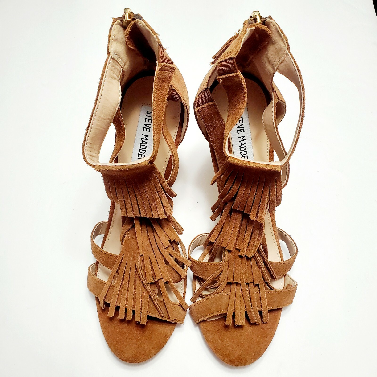 STEVE MADDEN Women's Brijett Brown Suede Leather High… - Gem