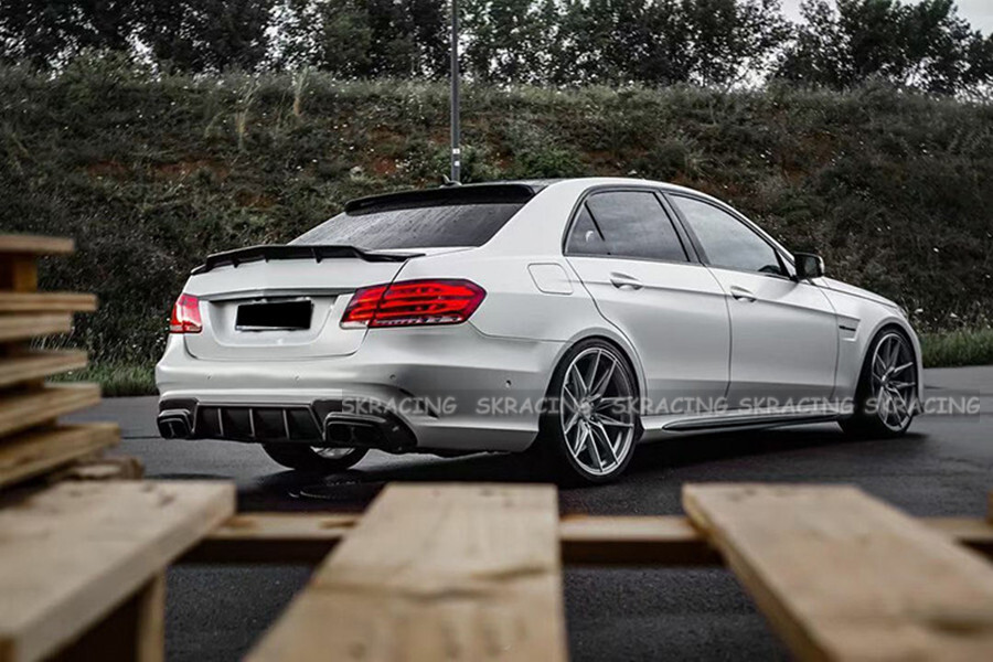 Glossy black Rear Bumper Diffuser Lip Fits Mercedes Benz W212 E350 E63 ...