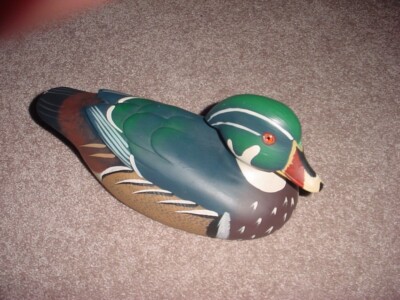 Avon North American Duck Collection ONTARIO HOOD DUCK Bob Berey Wood 84 ...