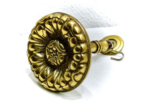 Raffrosette Raffhalter Ø8,5cm Gardinen Vorhang Abstandshalter Messing ...