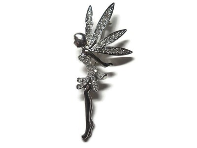 Tinkerbell made with Swarovski Crystal Tinker Fairy Princess Pin Brooch ...