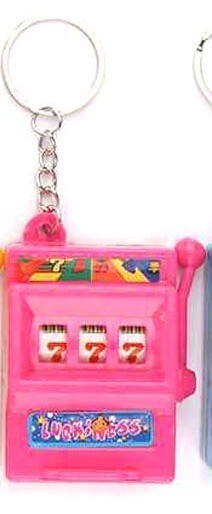 Pink Plastic Slots Machine Keychain | eBay