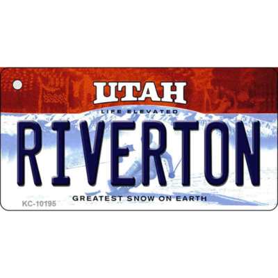 Riverton Utah State License Plate Tag Key Chain KC-10195 | eBay