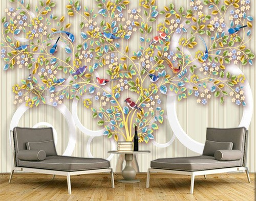 Lucky Superior Trees 3D Full Wall Mural Photo Wallpaper Printing Home ...