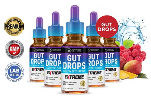 Gut Drops Extreme 200MG Healthy Gut Support 20-in-1 Proprietary Blend 5 ...