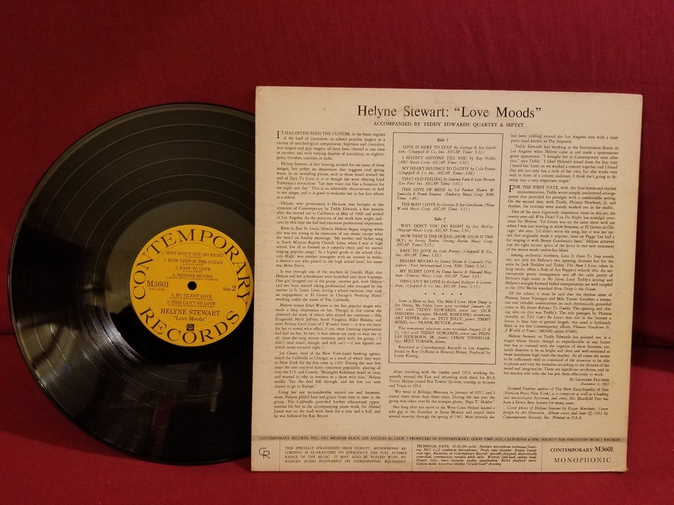 HELYNE STEWART LOVE MOODS JAZZ CONTEMPORARY M 3601 EXCELLENT CLEAN COPY ...