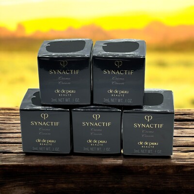 cle de peau synactif cream lot of 5/3ml/.1 oz each new sealed travel ...