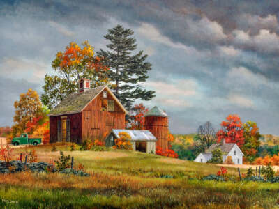 Autumn Glory by Fred Swan Fine Art Print Country House Barn Farm ...