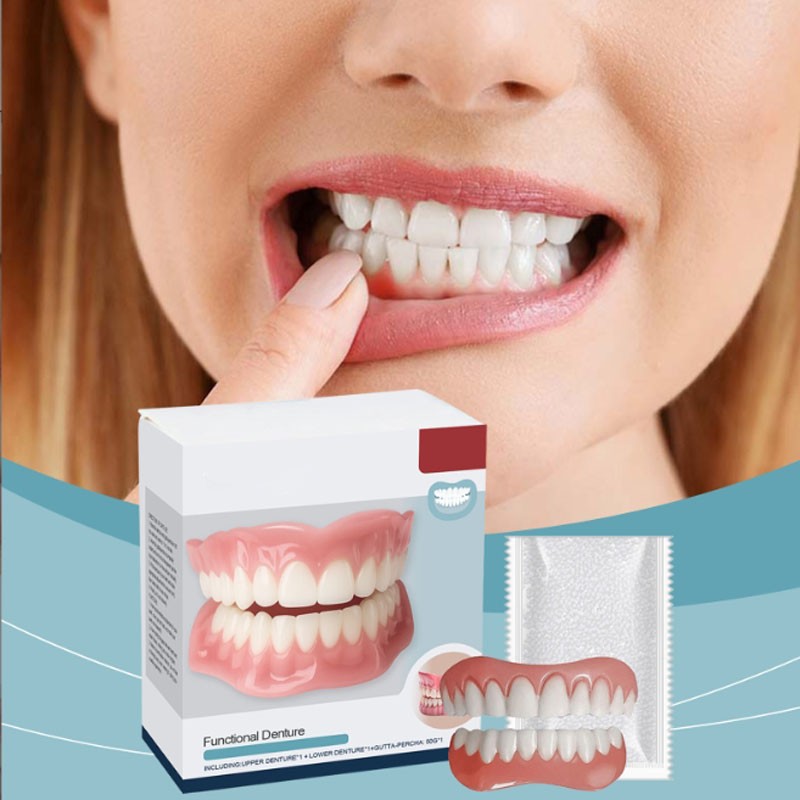 Soft Silicone Reline Denture Set Comfort Fit Teeth Denture Reline Kit ...