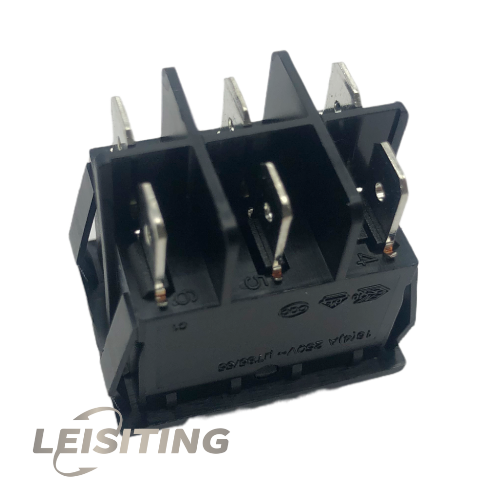 16A/250V Rocker Switch Black to 10T85 Canal R Series Light R5 6Pin ...