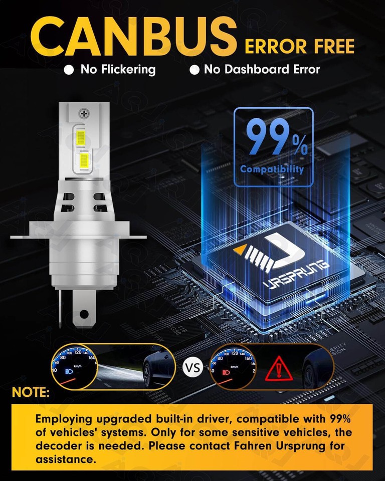 For Nissan Cube 2009-2014 4PC H4 + H11 LED Headlight Fog Light Bright ...