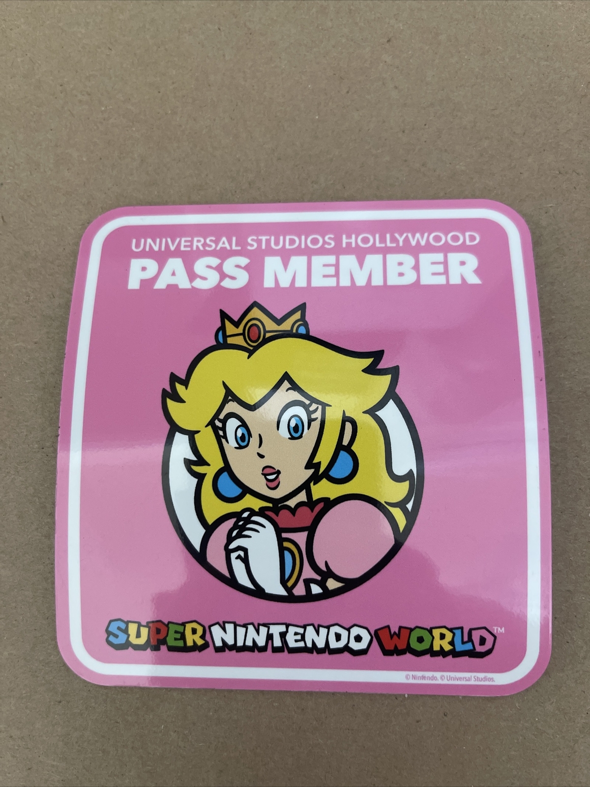 Universal Studios Hollywood Pass Member Exclusive Magnet Princess Peach ...