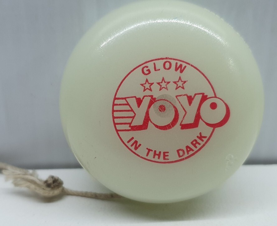 Glow In The Dark yoyo White Retro Spinner yo-yo With String Unbranded ...