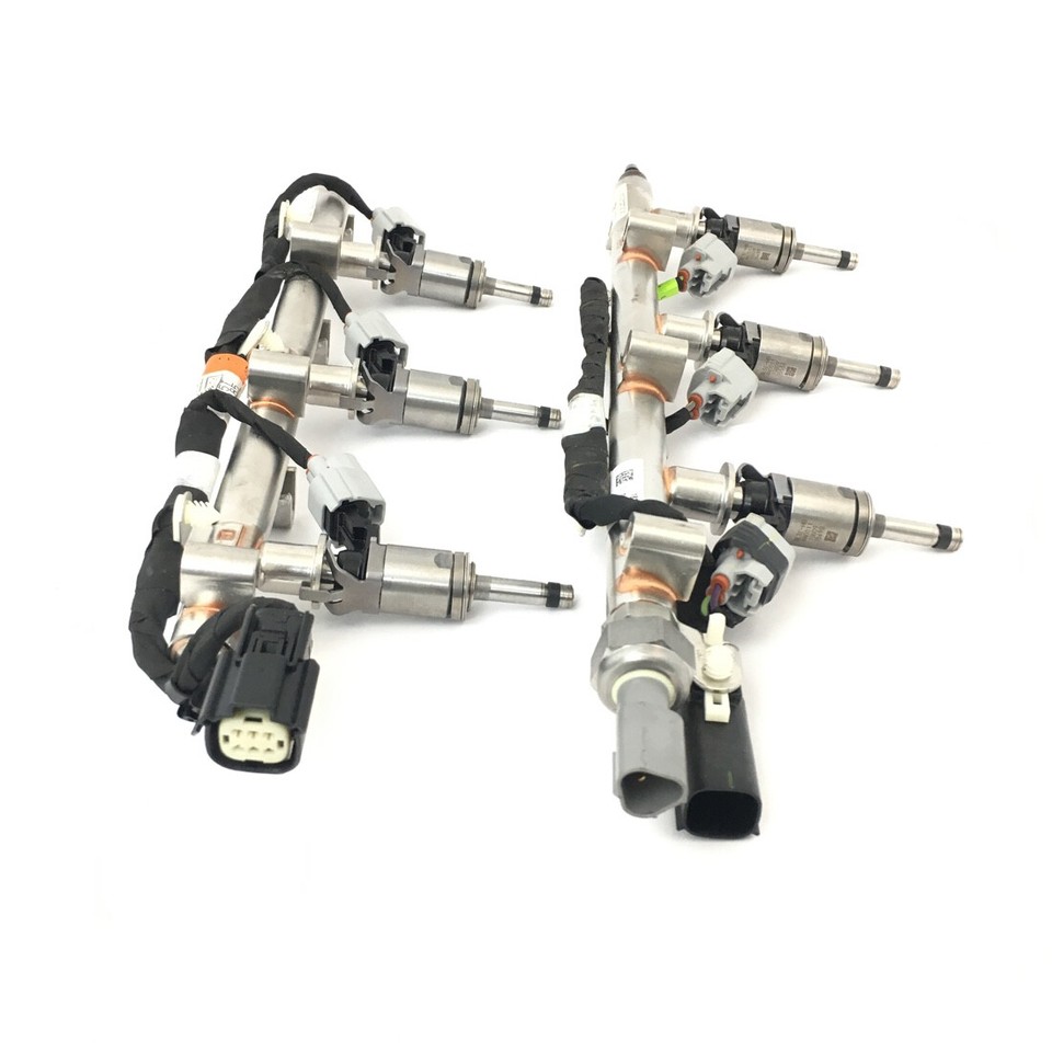 3.5L Ford Turbo EcoBoost Fuel Injector Rail Assembly & Injector (6) SET ...