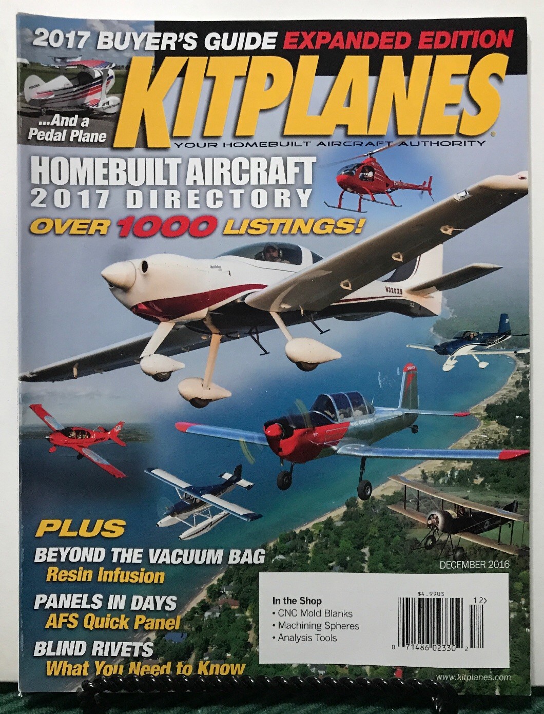 Kitplanes Homebuilt Aircraft Buyer's Guide December 2016 FREE SHIPPING ...