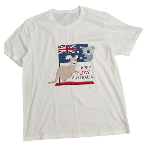 Happy AUSTRALIA Day Men’s Kangaroo Australia Flag Down Under T-Shirt ...