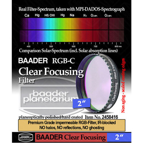 Baader Clear Glass Filter for Focusing or Dust Protection - 2" # FC-2 ...
