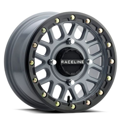 14x7 Raceline A93SG Podium UTV Stealth Grey Wheel 4x137 (38mm ...