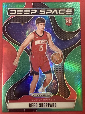 Reed Sheppard RC 2024-25 Panini Prizm Basketball #6 Deep Space Green | eBay