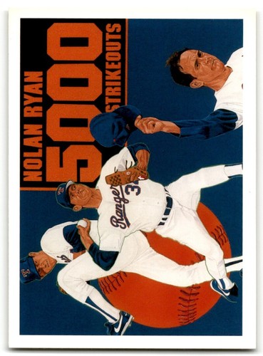1990 UPPER DECK 5000 STRIKEOUTS NOLAN RYAN TEXAS RANGERS #34 | eBay
