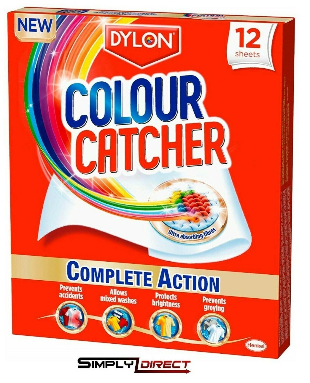 DYLON BRILLIANT WHITE BLACK RENOVATOR COLOUR CATCHER OXI STAIN REMOVER ...