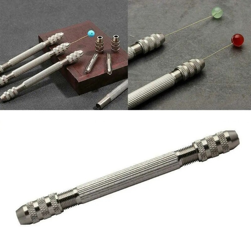 Pin Vise Twist Drill Bit Watch Maintain Tool Double End Pin Vise Hand ...