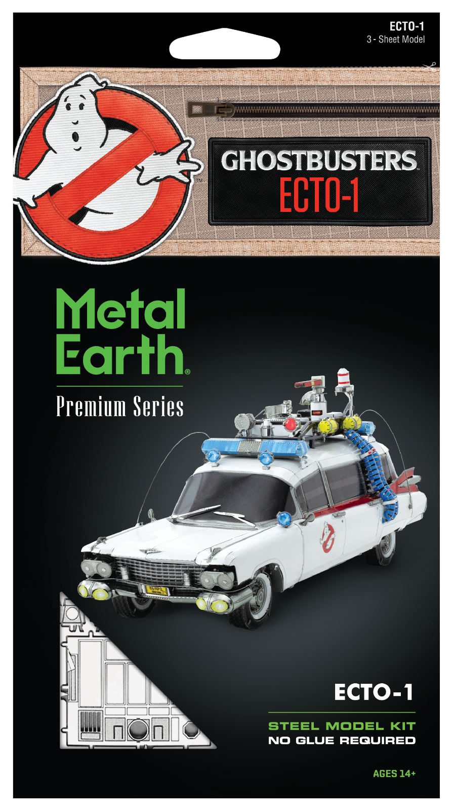 Fascinations Premium Series ICONX ECTO-1 Ghostbusters Metal Earth 3D ...