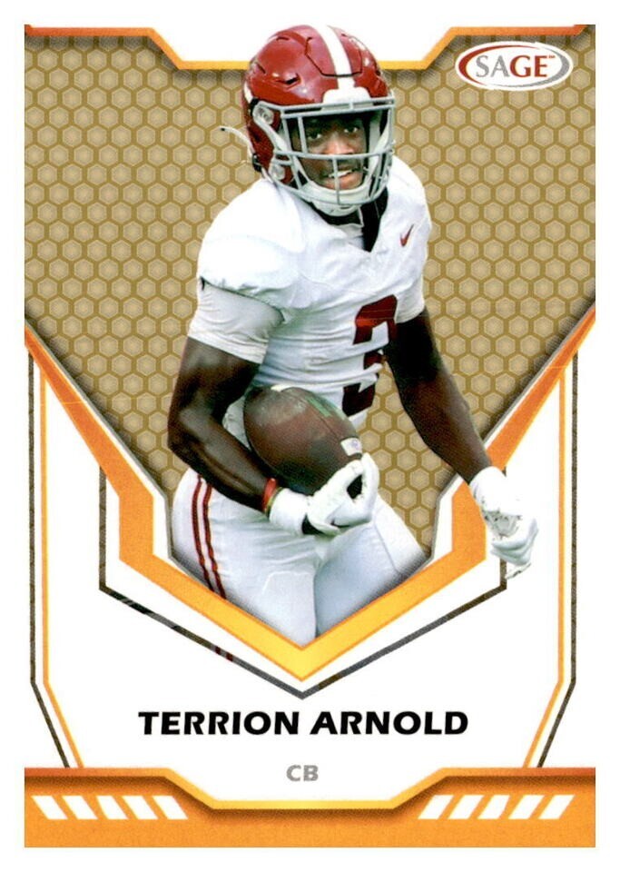 Two card lot 2024 Sage High Series Terrion Arnold Gold SP Rookie #128 ...