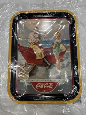 Coca-Cola Fiftieth Anniversary Sea Captain Serving Tray (new) | eBay
