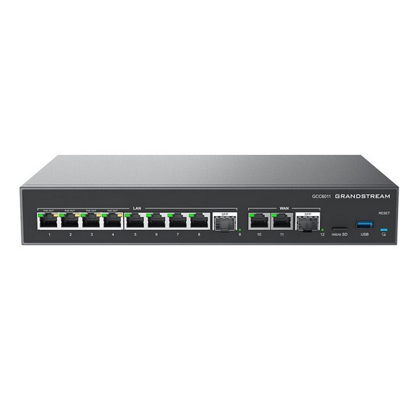Grandstream GCC6011 IPPBX Firewall VPN Router 10x GigE Switch 4 PoE 2 ...