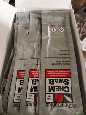 Chemtronics CS25 Chem Swabs Are IN Sealed Packs (Pack of 25) Box Has ...