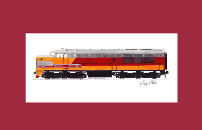 Milwaukee Road Erie Built Olympian Hiawatha 11"x17" Matted Print ...