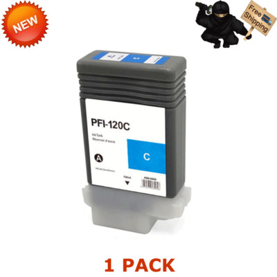 PFI-120 PFI120 Cyan Ink For Canon ImagePROGRAF TM200 TM300 TM305 GP-200 ...