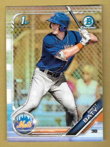 BRETT BATY 2019 TOPPS BOWMAN CHROME 1ST REFRACTOR ROOKIE RC #BDC-39 MLB ...