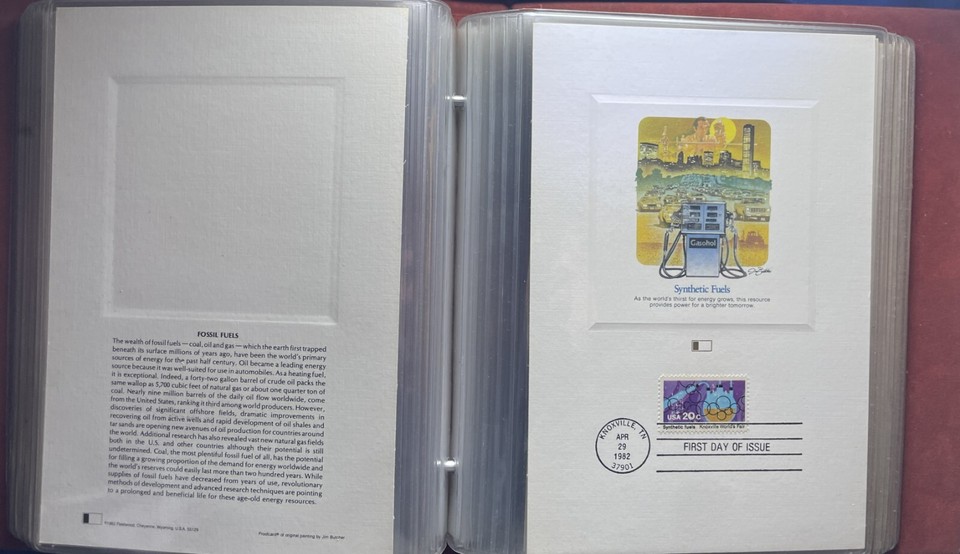 Proofcard Society of the United States philatelic stamp collection red ...