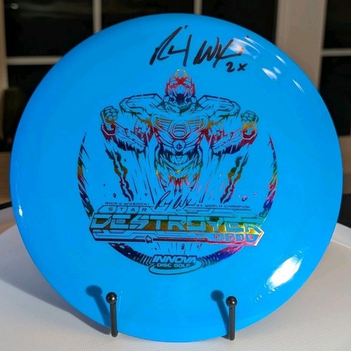 NEW Innova Star Destroyer Blue 173-175g Ricky Wysocki Signed Auto 2x ...