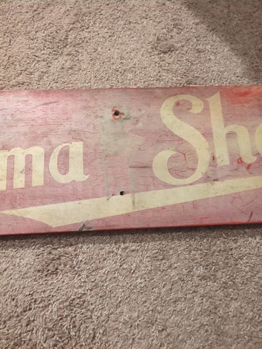 Antique Burma Shave Every Day Advertising Red, Wood “ROAD” Sign 36” X 9 ...