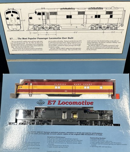 Life-Like Proto 2000 HO 20178 E7 Diesel Florida East Coast w/Mars Light ...