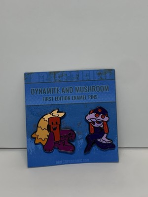 Dynamite + Mushroom Enamel Pin Set by Objectified Web Comic Limited ...