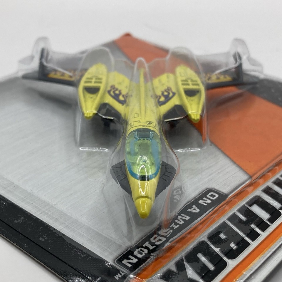 New Matchbox MBX Sky Busters Subsonic Interceptor Yellow Airplane Jet ...