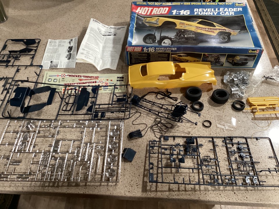 Rare Revell Hot Rod Model Series Mickey Thompson’s Funny Car kit 1/16 ...