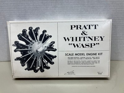 WILLIAMS BROS. PRATT & WHITNEY 1.5" SCALE 'WASP" ENGINE MODEL KIT S/I ...
